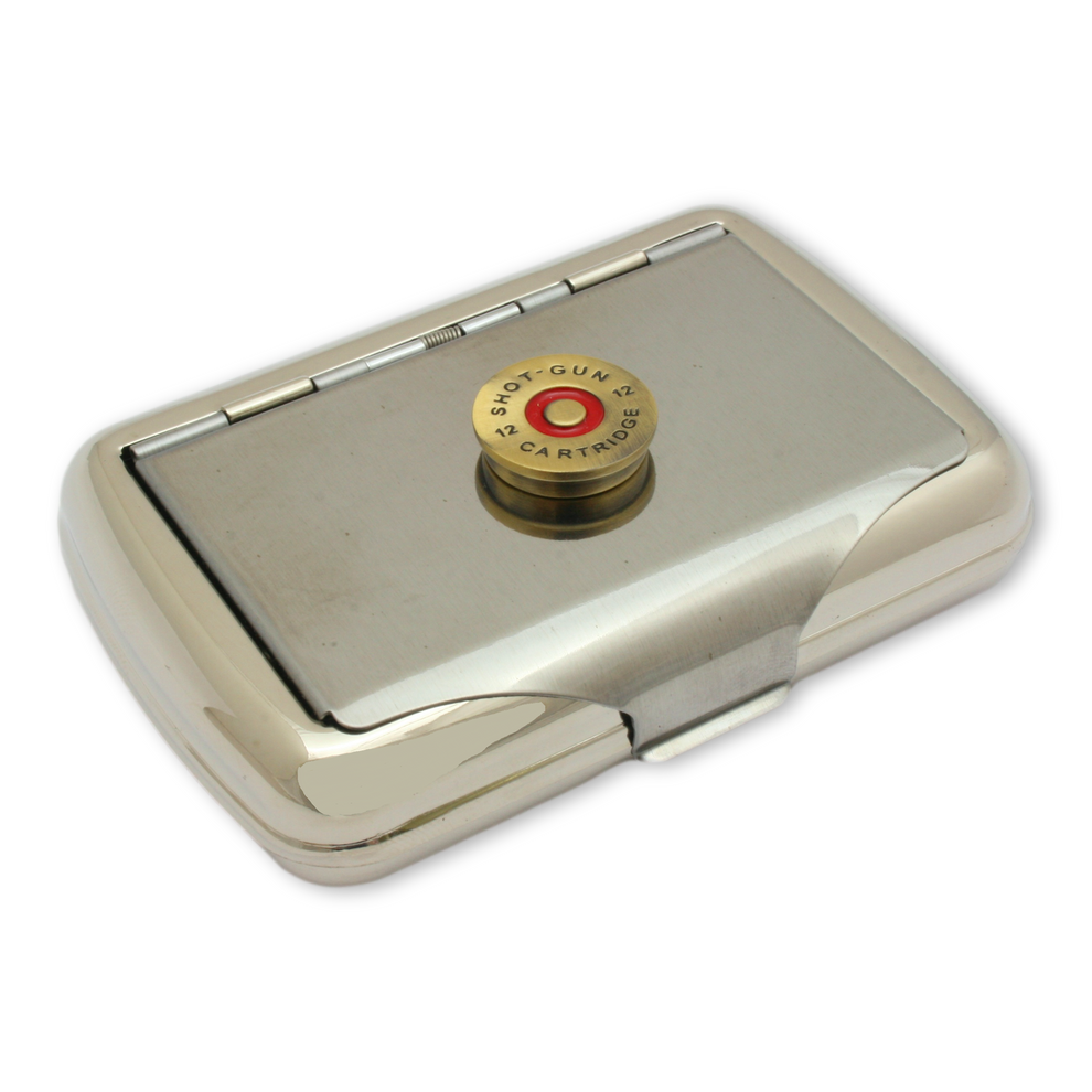 Metal Tobacco Tin Shotgun Cartridge Game Shooting Design Gift ...