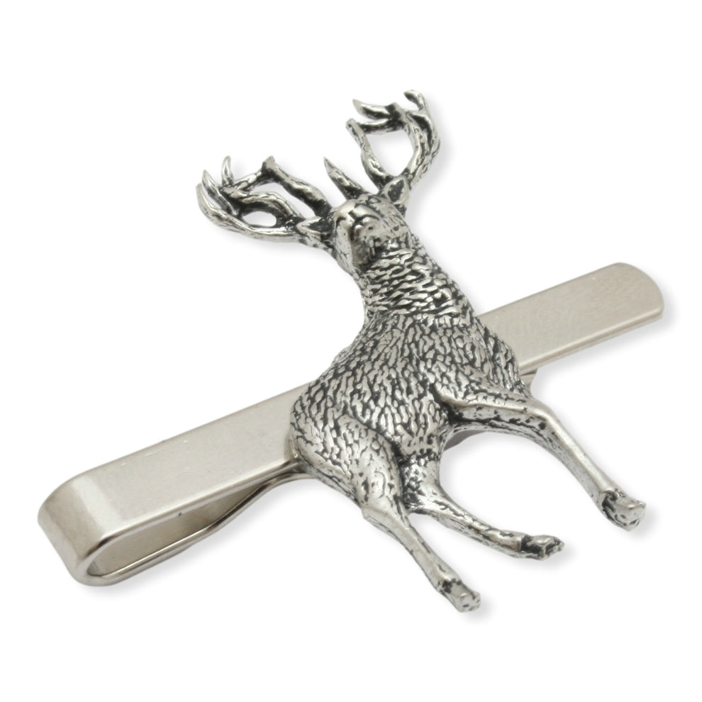 Stag Hunting Tie Clip English Pewter Motif – Gamekeepers Cottage Gifts